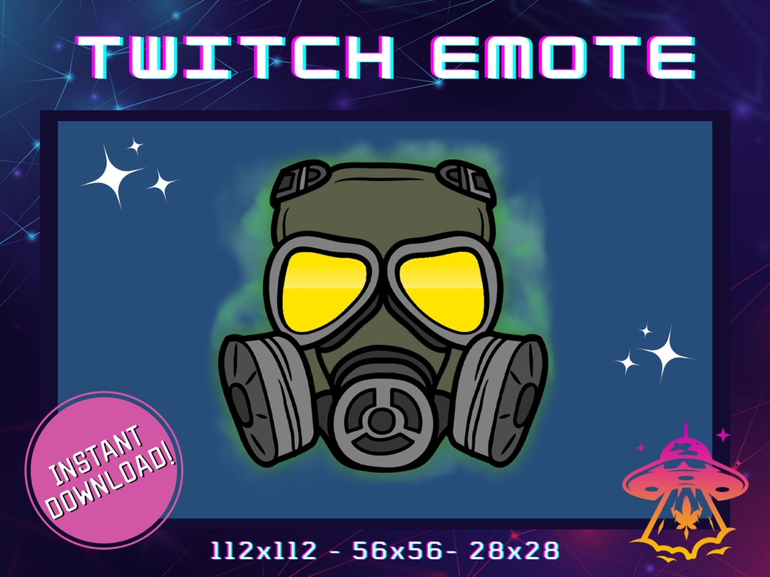 Gas Mask Twitch Emote Youtube Emote Discord Emote Community Emote ...