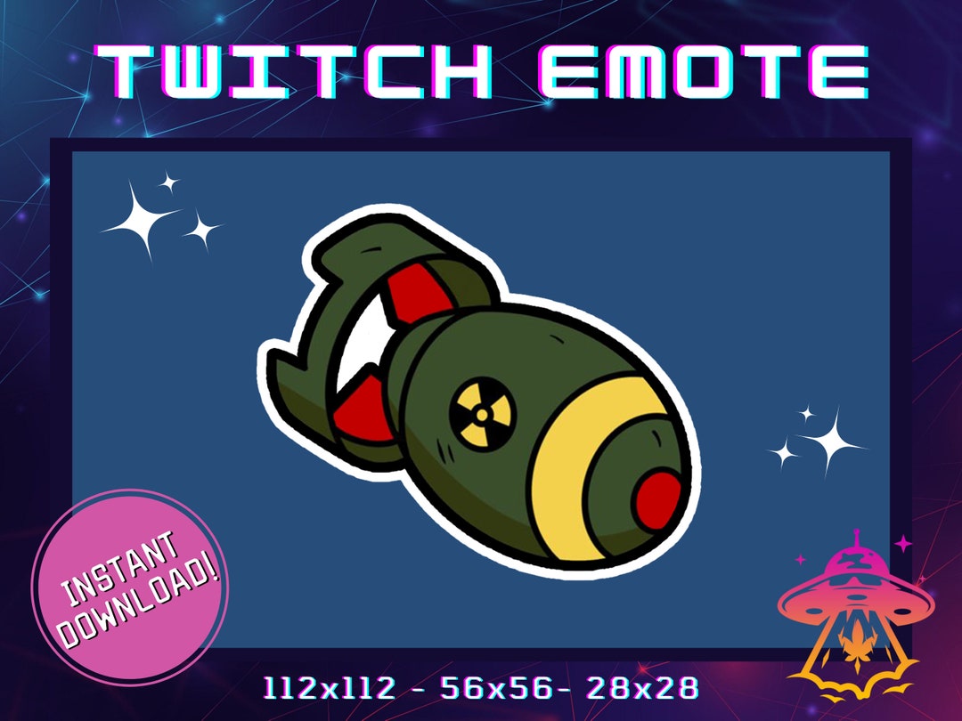 Nuke Twitch Emote Youtube Emote Discord Emote Community Emote Streamer ...
