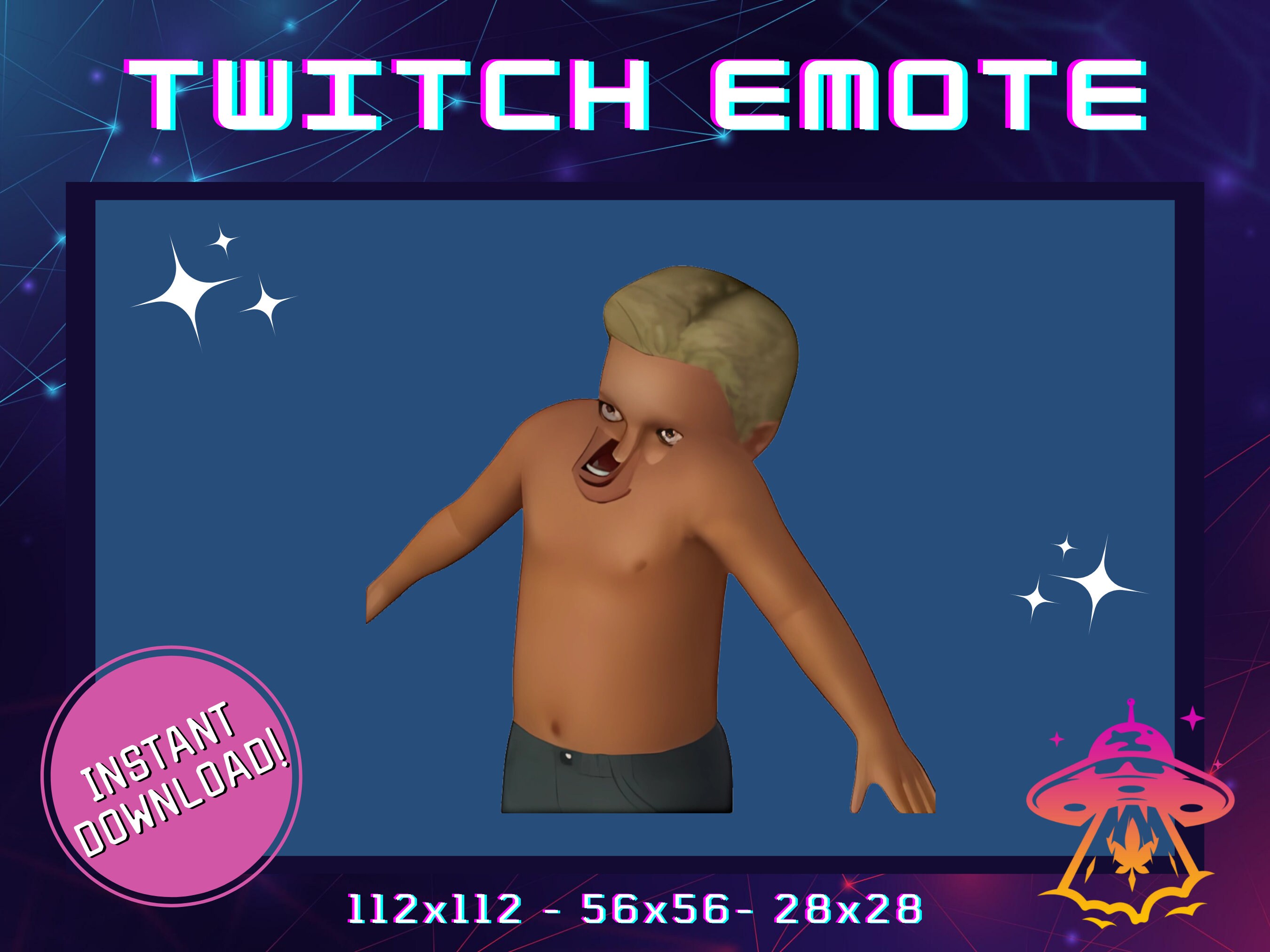 Funny Twitch Emote Youtube Emote Discord Emote Community Emote Streamer