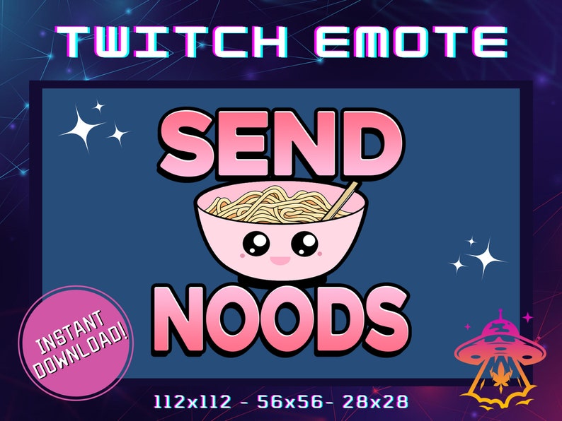 Send Noods Twitch Emote Youtube Emote Discord Emote Community Emote ...