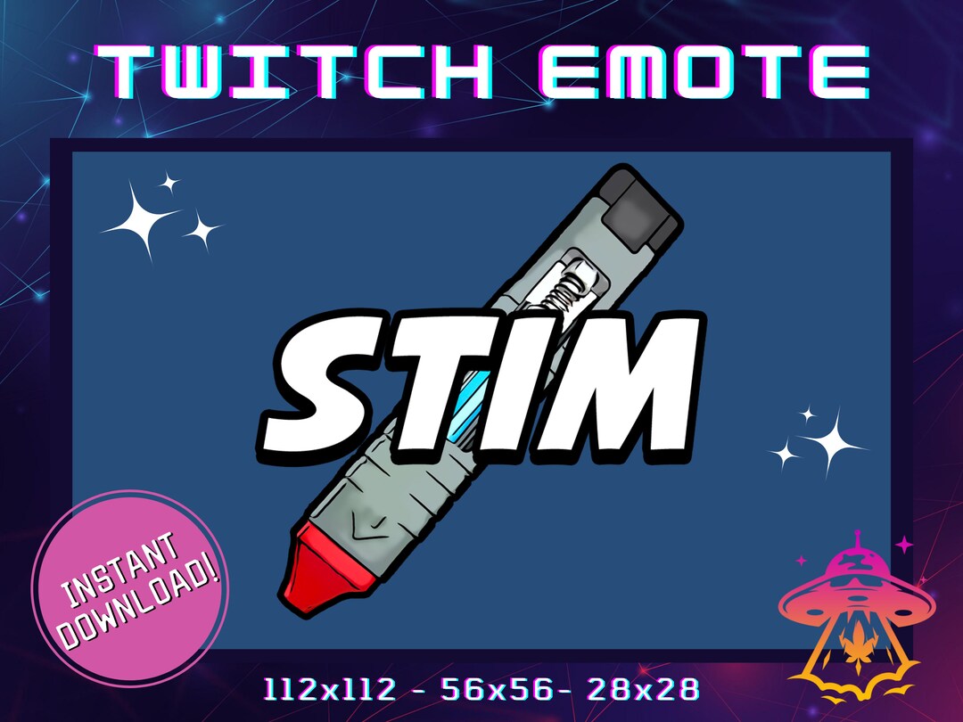 Stim Twitch Emote Warzone Stim Call of Duty Emote Streamer Emote ...