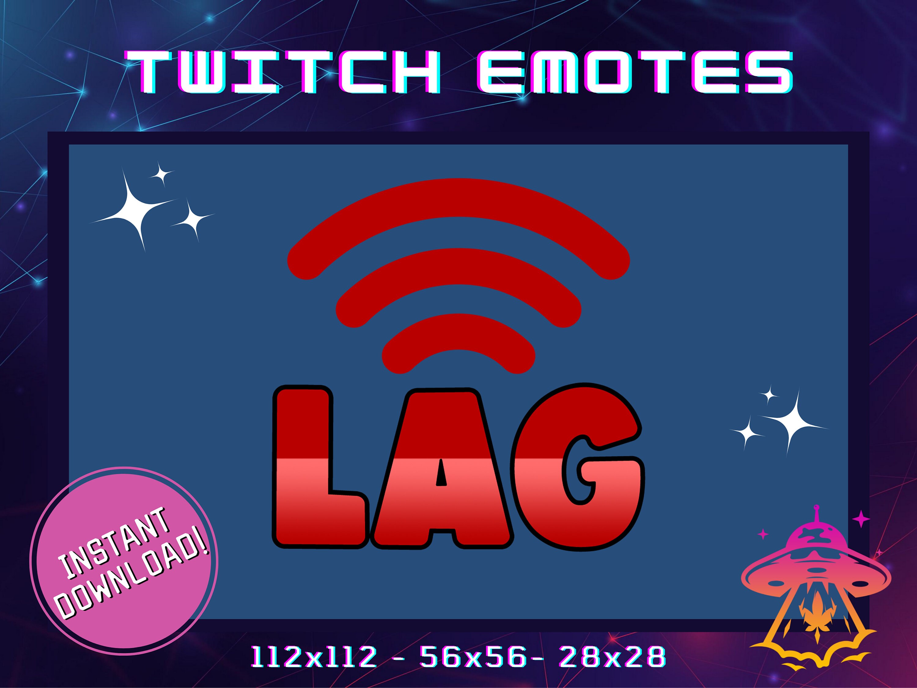 Lag Twitch Emote Youtube Emote Discord Emote Community Emote Streamer ...