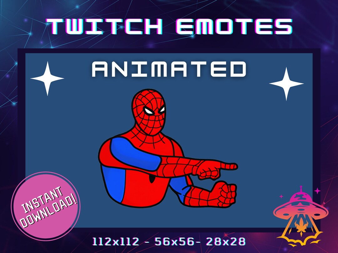 Animated Spiderman Pointing Meme Twitch Emote Youtube Emote Discord ...