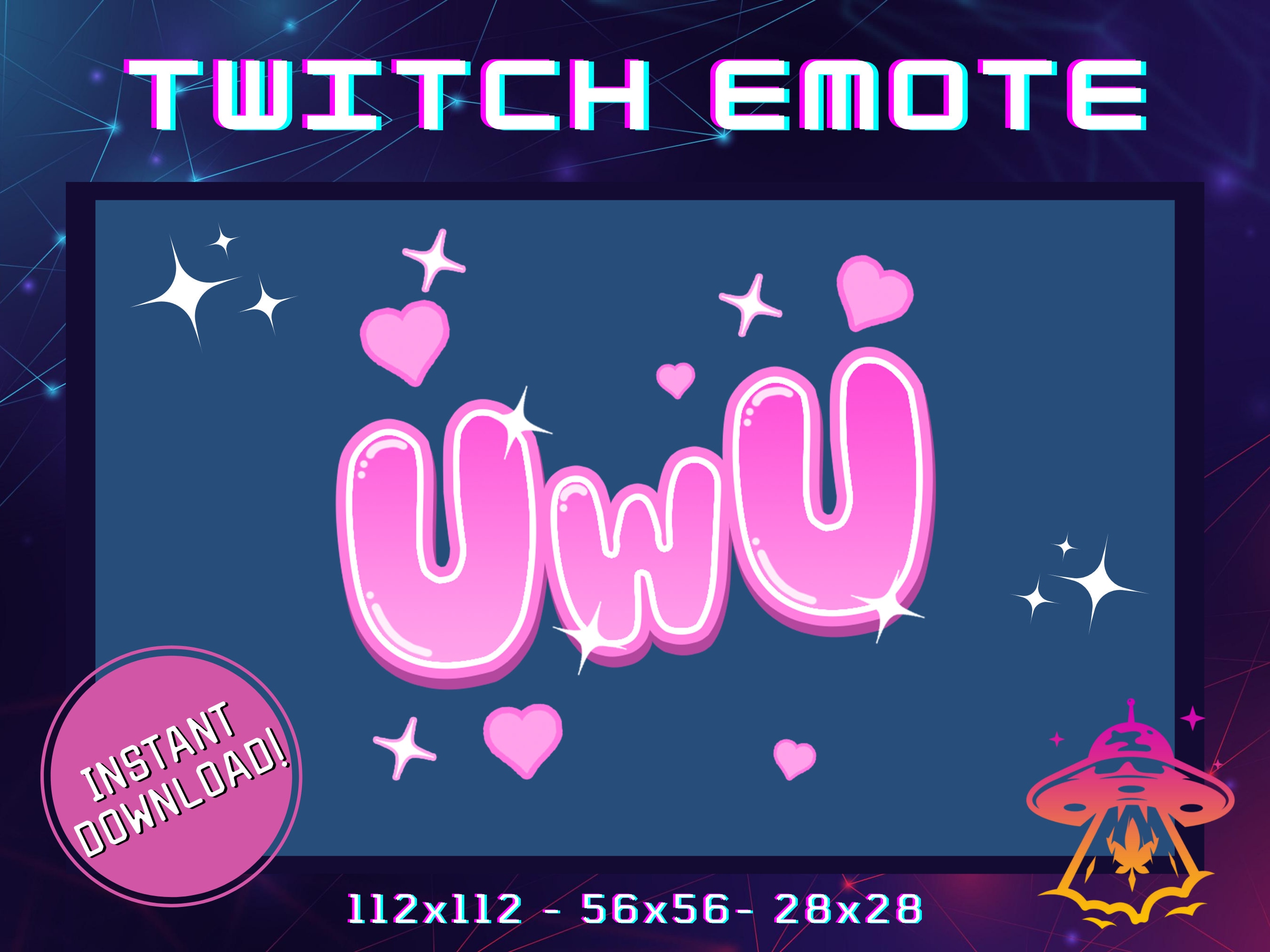 Uwu Twitch Emote Youtube Emote Discord Emote Community Emote Streamer ...