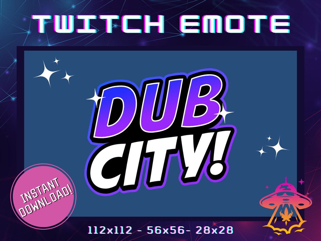 Dub City Twitch Emote Youtube Emote Discord Emote Community Emote ...