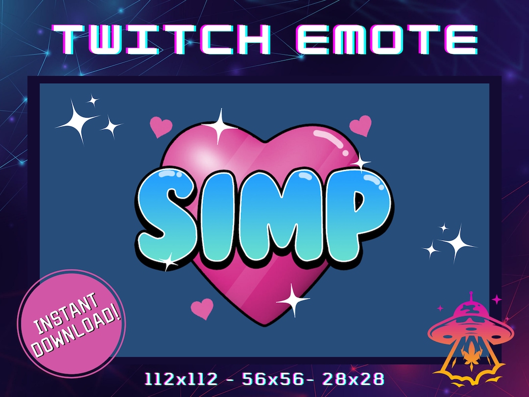 Simp Twitch Emote Youtube Emote Discord Emote Community Emote Streamer ...