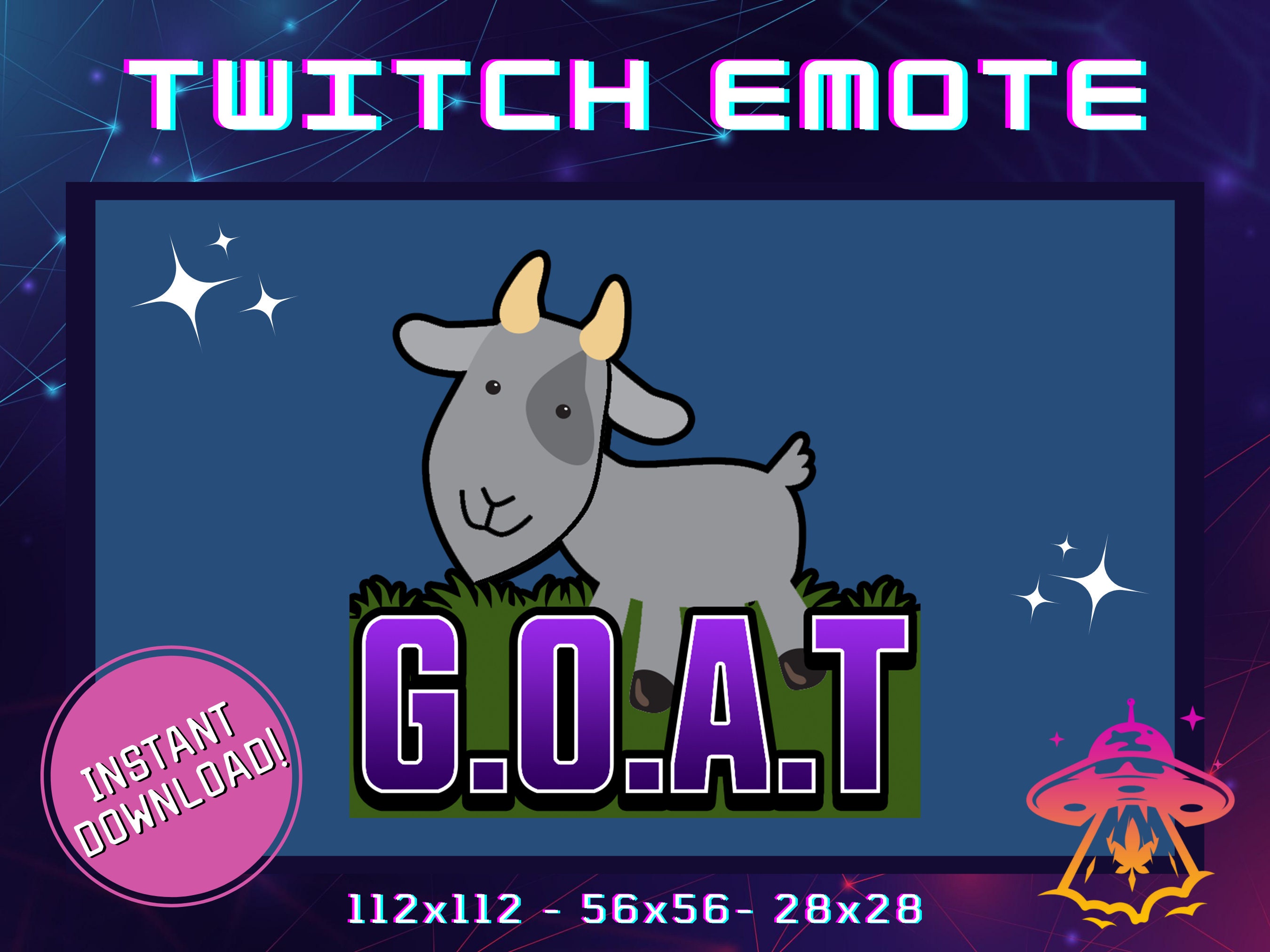 GOAT Twitch Emote Warzone Emote Call of Duty Emote - Etsy