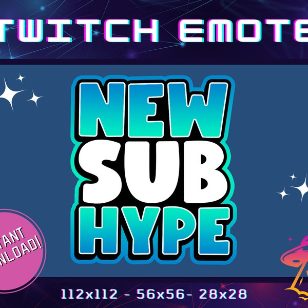 Sub Hype Emote Twitch - Etsy