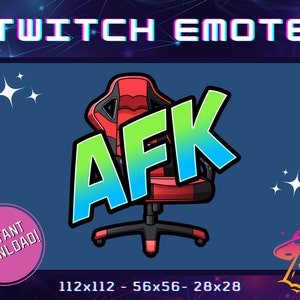 AFK Gaming Chair Twitch Emote Youtube Emote Discord Emote Community ...