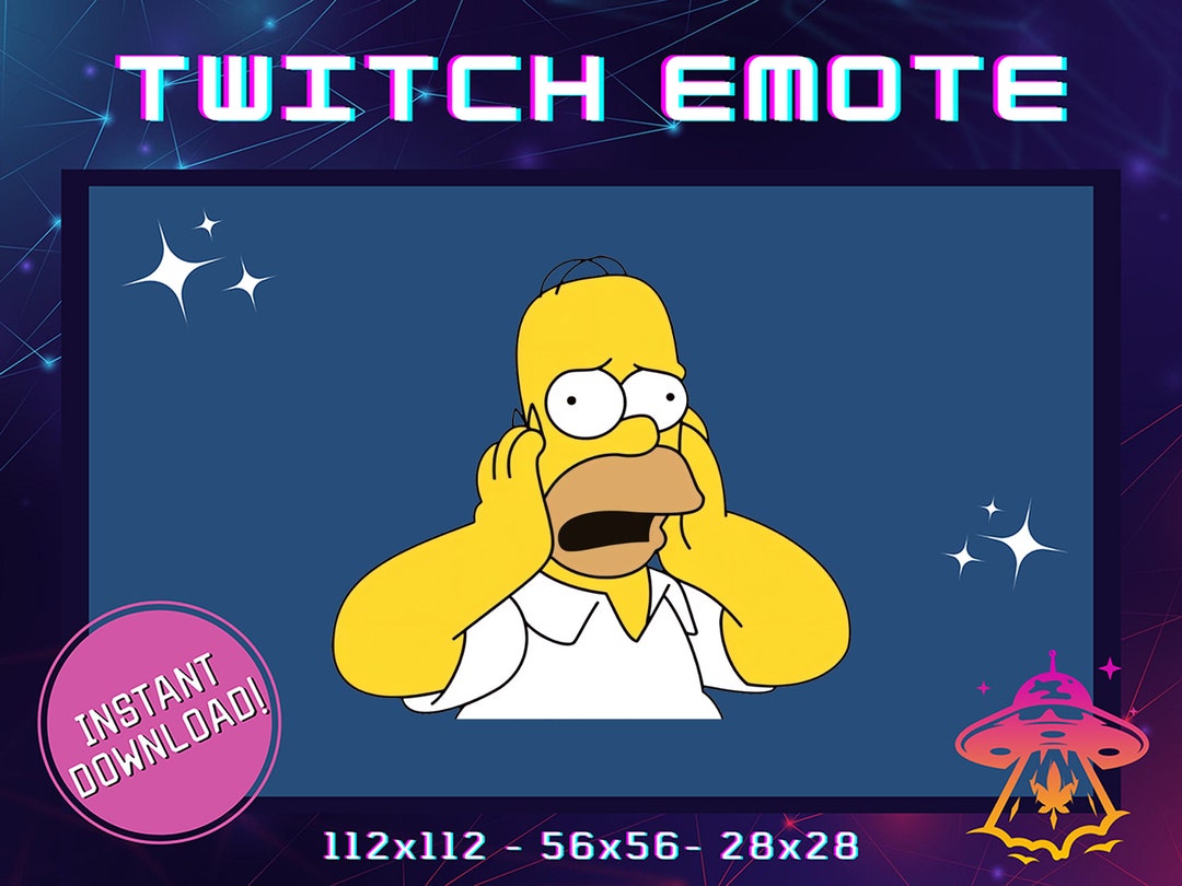 Homer Simpson Twitch Emote YouTube Emote Discord Emote Community Emote ...