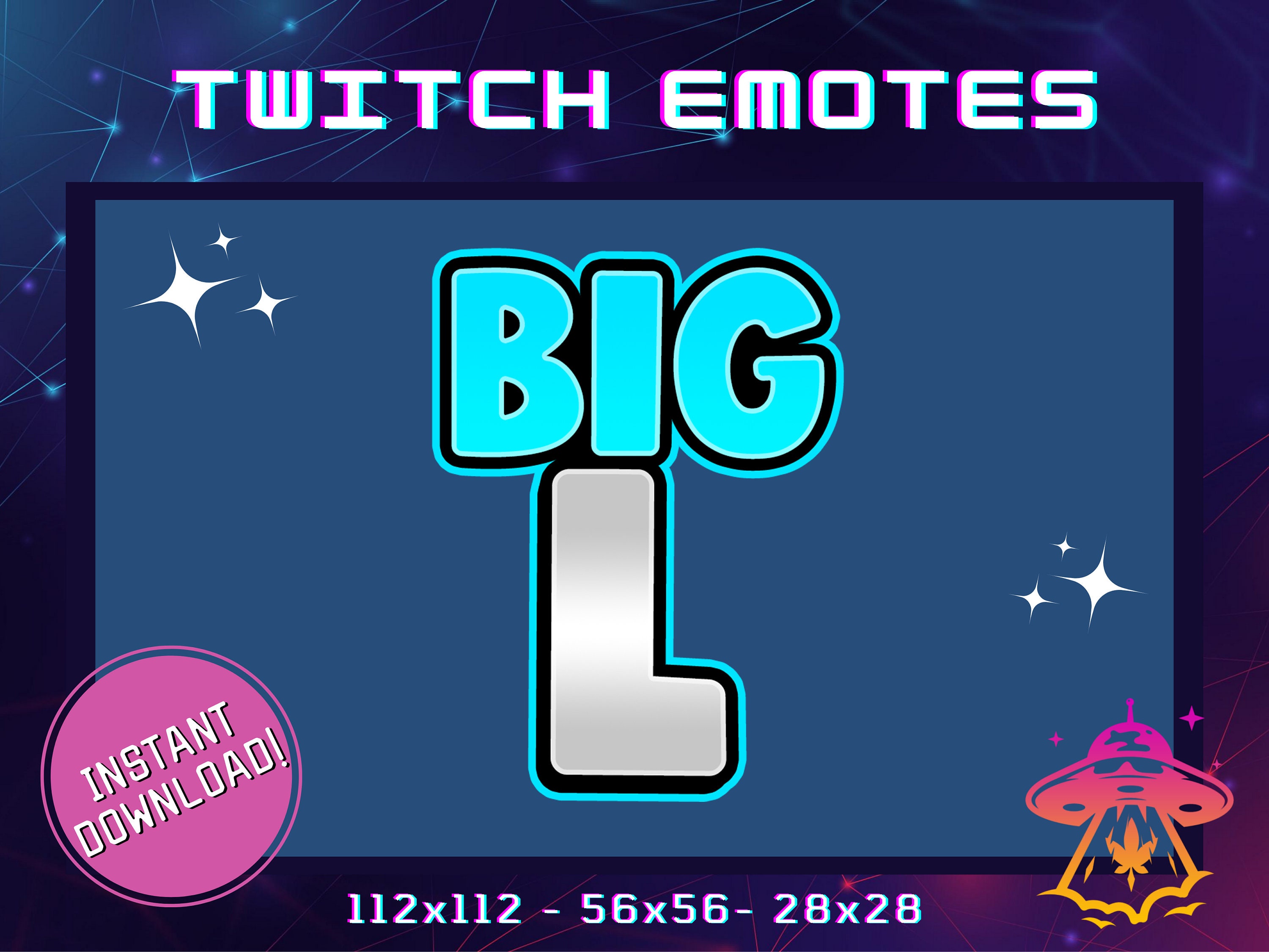 Big L Twitch Emote Youtube Emote Discord Emote Community Emote Streamer ...