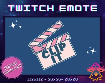 Clip It Emote Twitch Emote Youtube Emote Discord Emote Community Emote ...