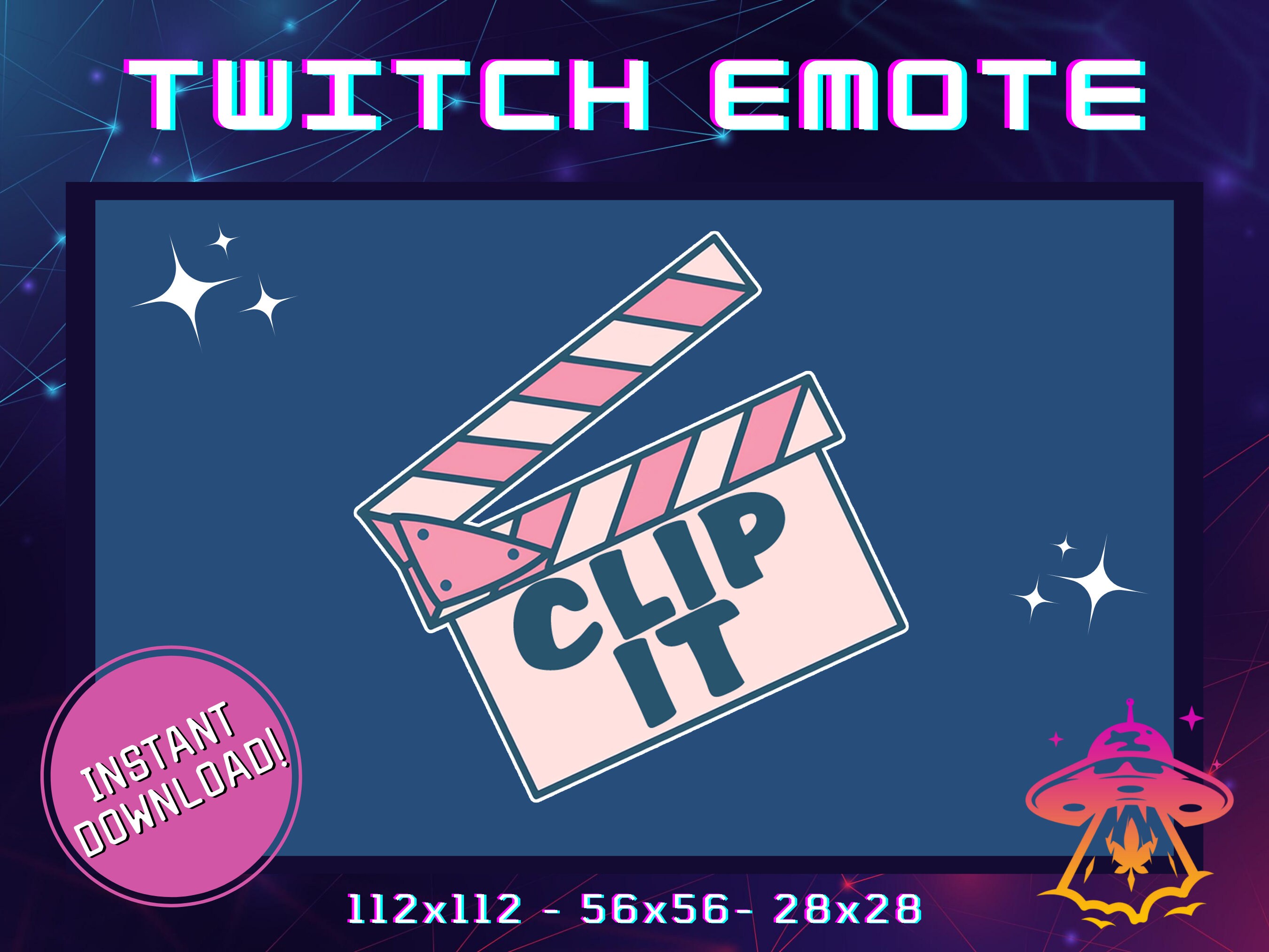 Clip It Twitch Emote Youtube Emote Discord Emote Community Emote ...