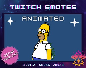 ANIMATED Middle Finger Homer Simpon Twitch Discord Youtube Funny Emotes ...