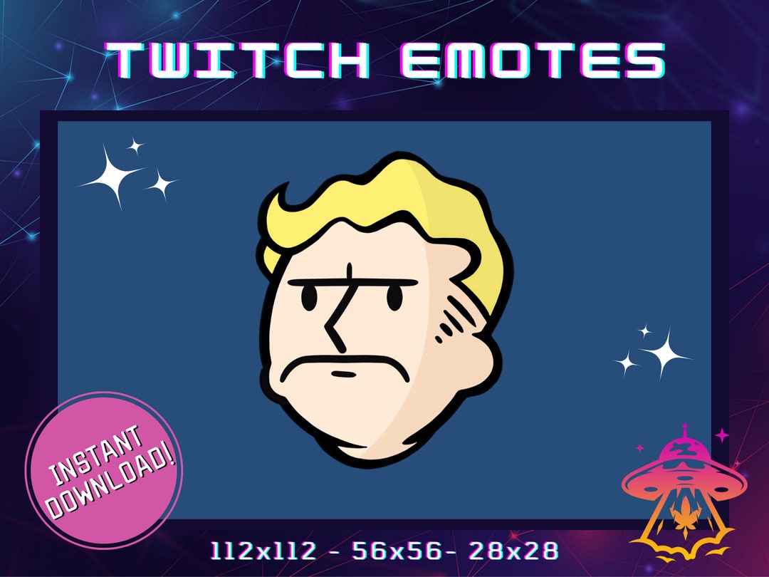 Vault Boy Mad Fallout Emote Pip Boy Emote Disappointed - Etsy