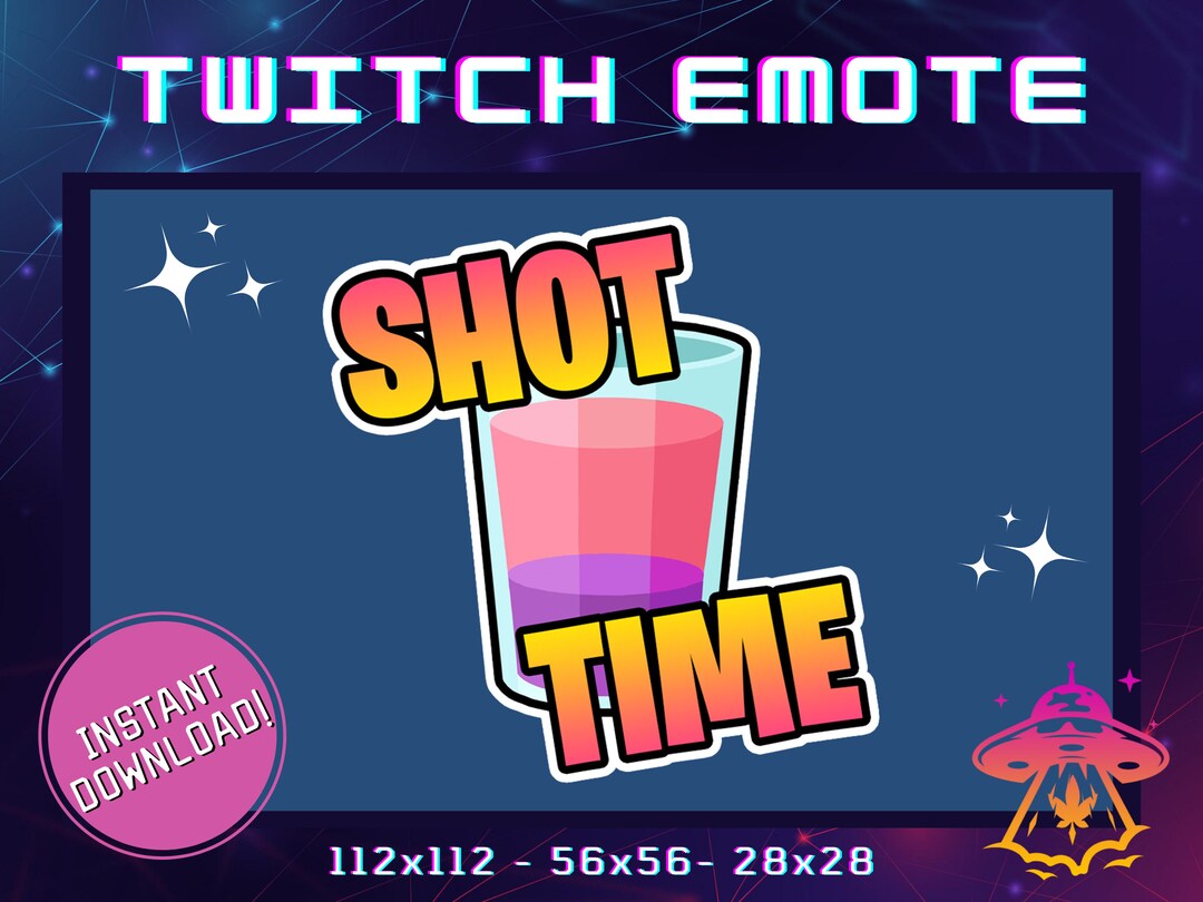 Shot Time Twitch Emote Youtube Emote Discord Emote Community Emote ...