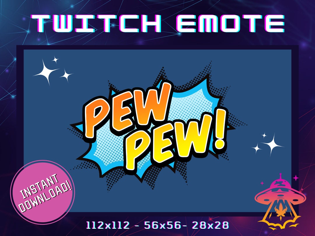Pew Pew Twitch Emote Youtube Emote Discord Emote Community Emote ...