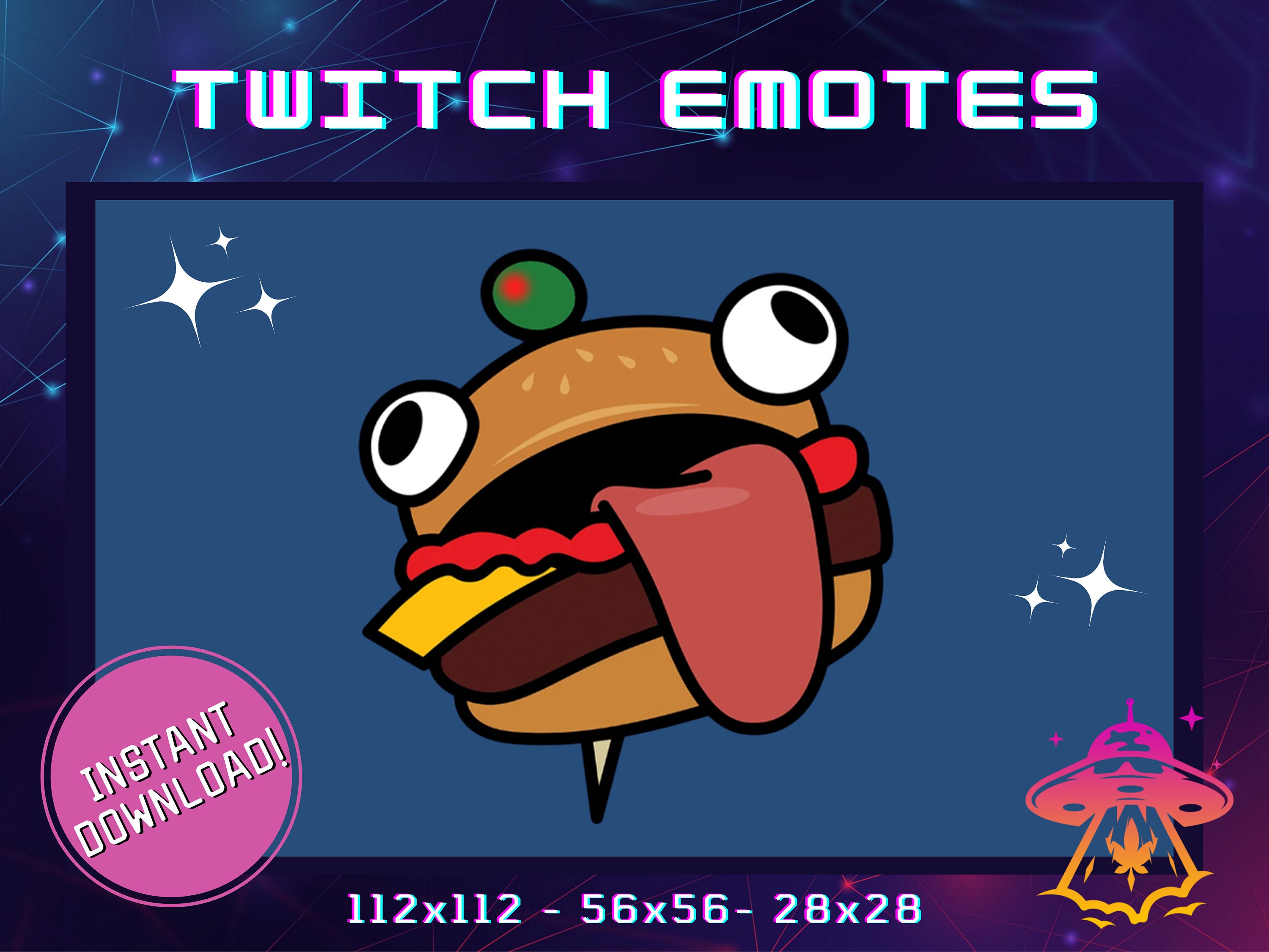 Burger Twitch Emote Youtube Emote Discord Emote Community Emote ...