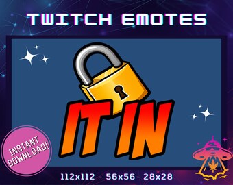 Twitch Lock in Emotes - Etsy