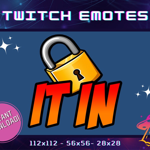Lock in Twitch Emote - Etsy
