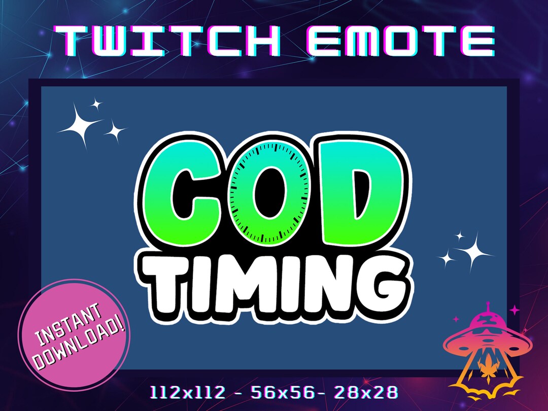 COD Timing Twitch Emote Warzone Emote Call of Duty Emote Streamer Emote ...