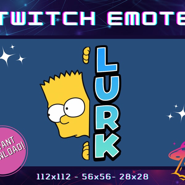 Twitch Lurk Emote - Etsy
