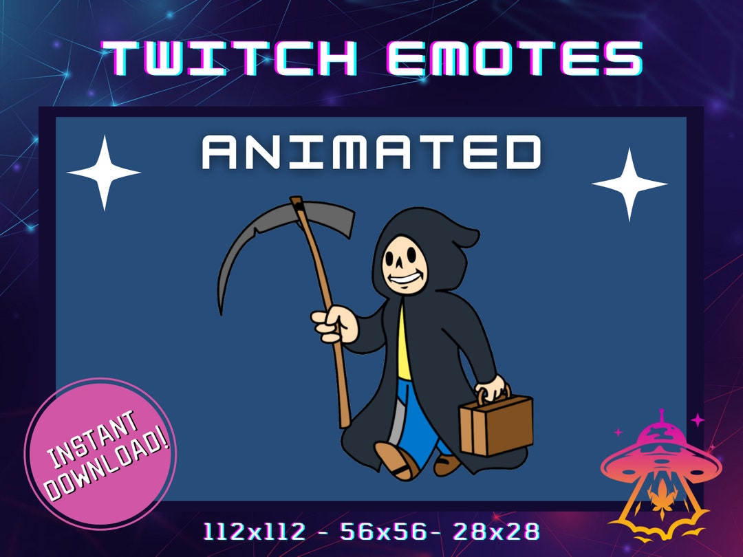 Animated Vault Boy Death Twitch Emote Youtube Emote Discord Emote Pip ...