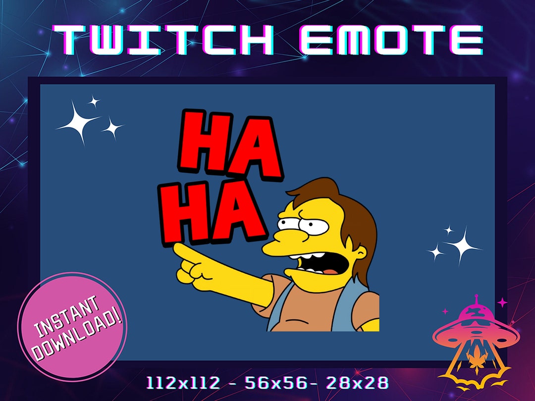 Nelson Ha Ha Simpson Twitch Emote Youtube Emote Discord Emote Community ...