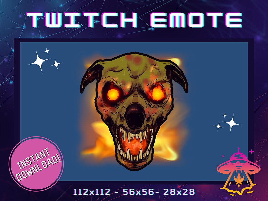 Hellhound Twitch Emote Call of Duty Emote MWZ Youtube Discord Twitch ...