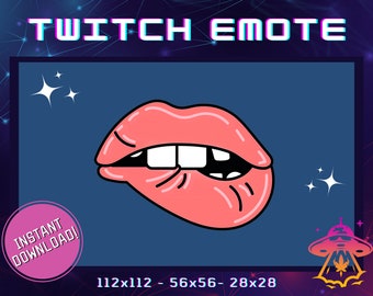 ANIMATED Twitch and Discord Emote / Lipstick Kisses / PURPLE - Etsy
