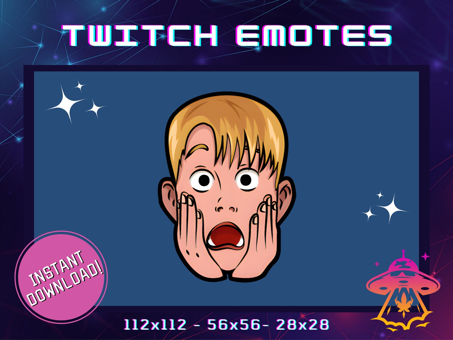 Home Alone Kevin Twitch Emote Youtube Emote Discord Emote Christmas ...
