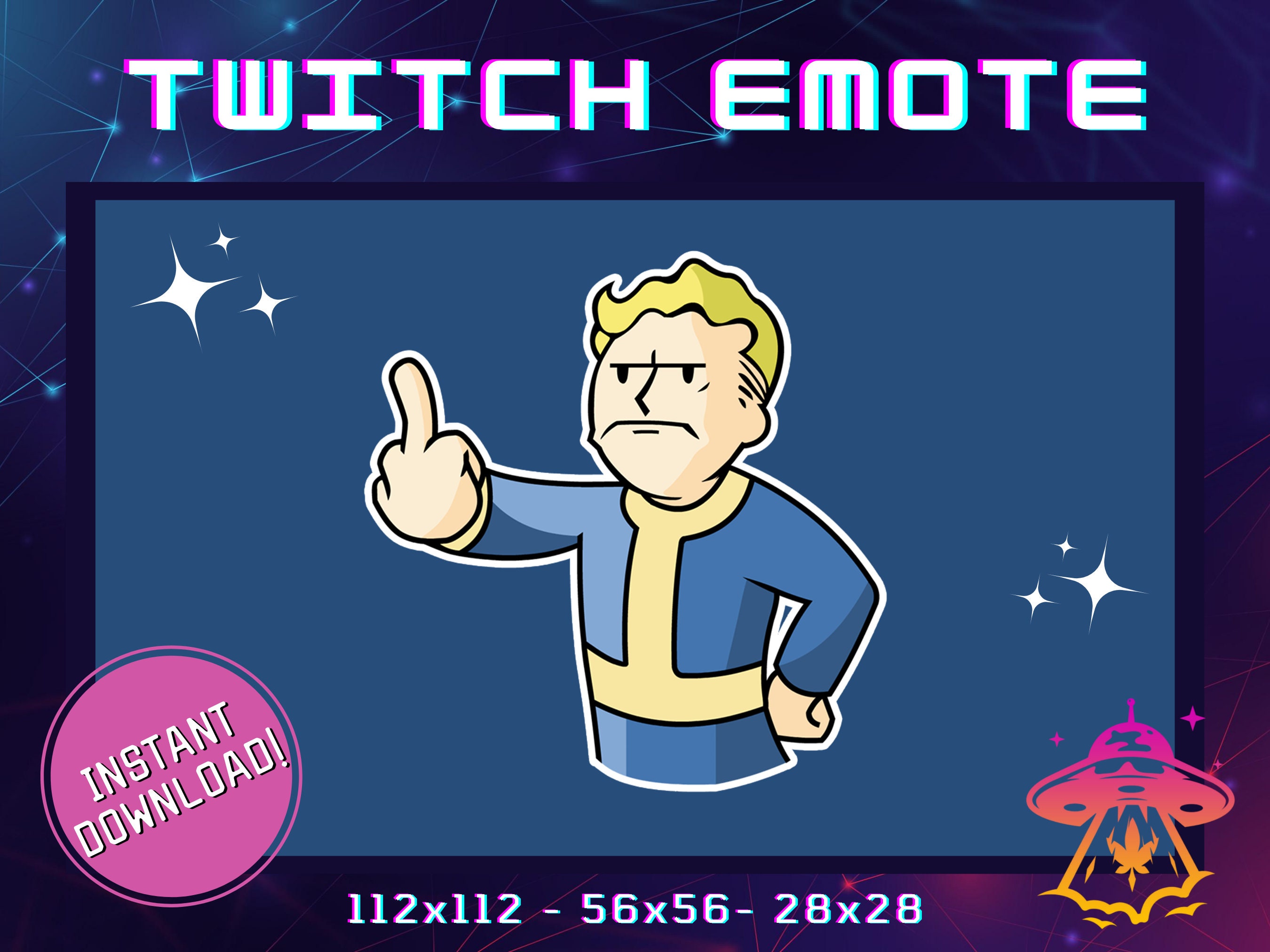 Fallout Twitch Emote Pip Boy Emote Call of Duty Emote Streamer Emote ...