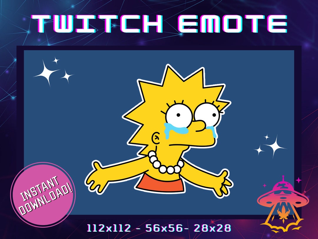 Crying Lisa Twitch Emote Youtube Emote Discord Emote Community Emote ...