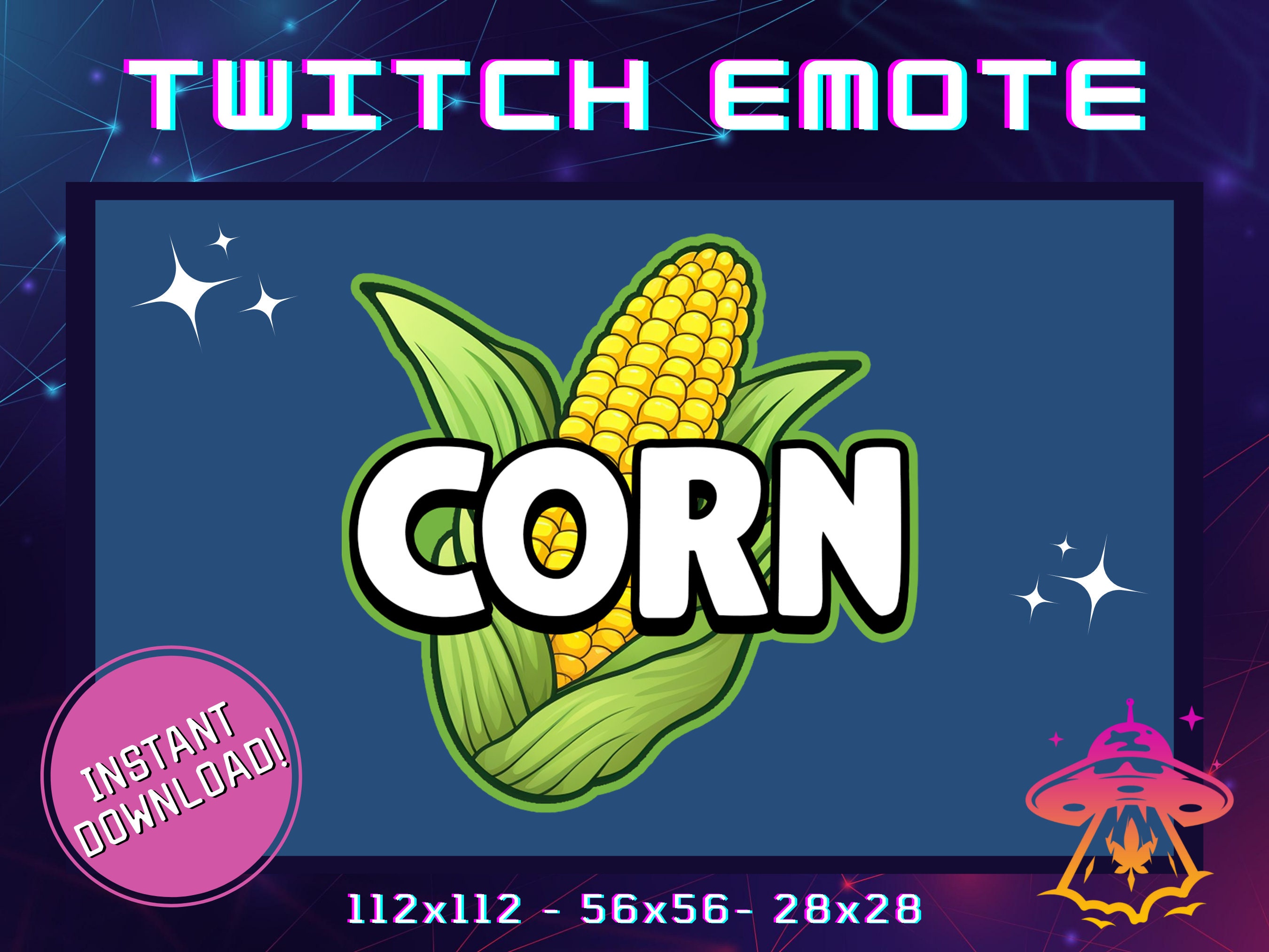 Corn Twitch Emote Youtube Emote Discord Emote Community - Etsy