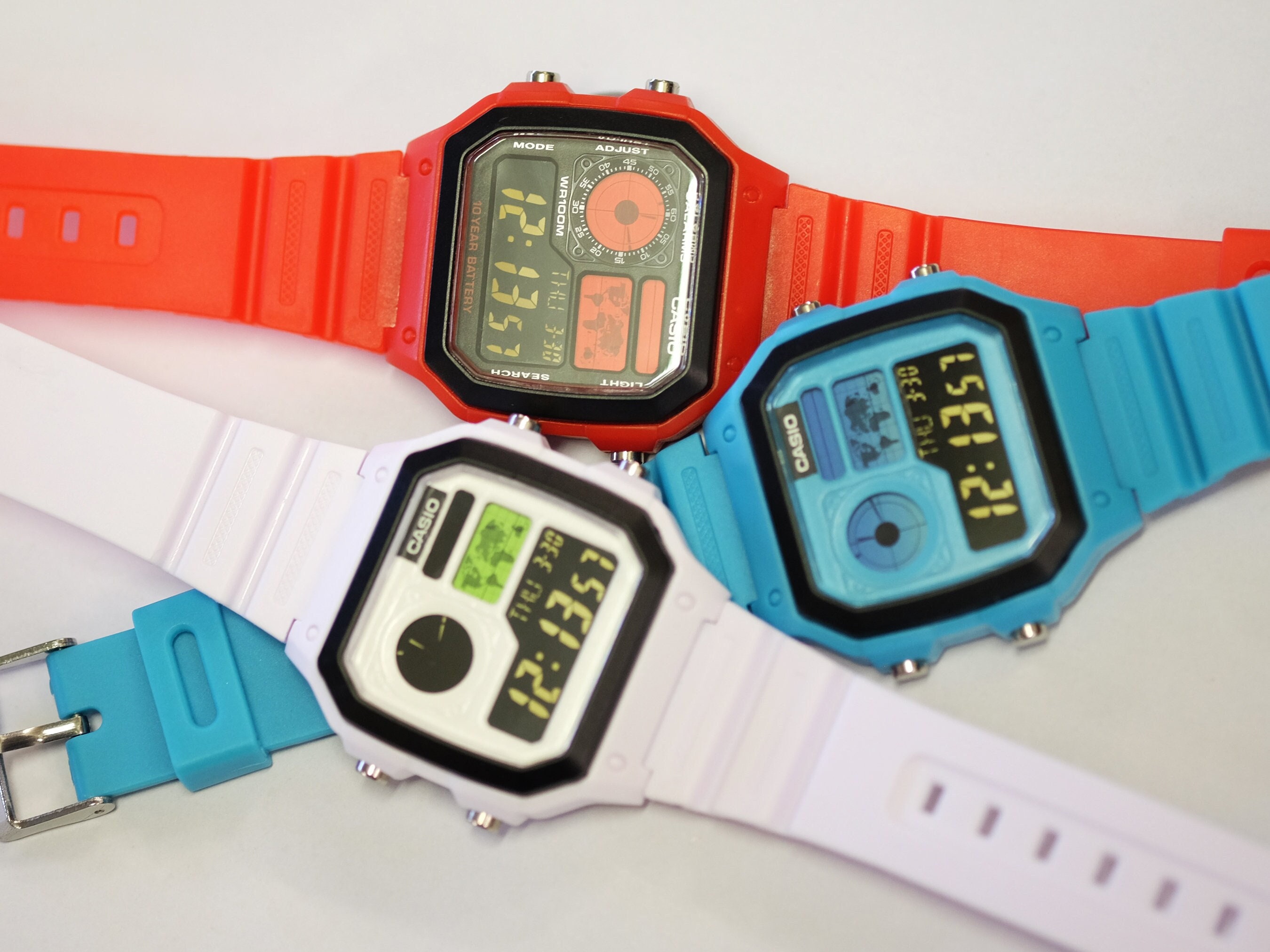 Casio Mod Custom Casio Royale AE-1200 World Time Color Mods - Etsy