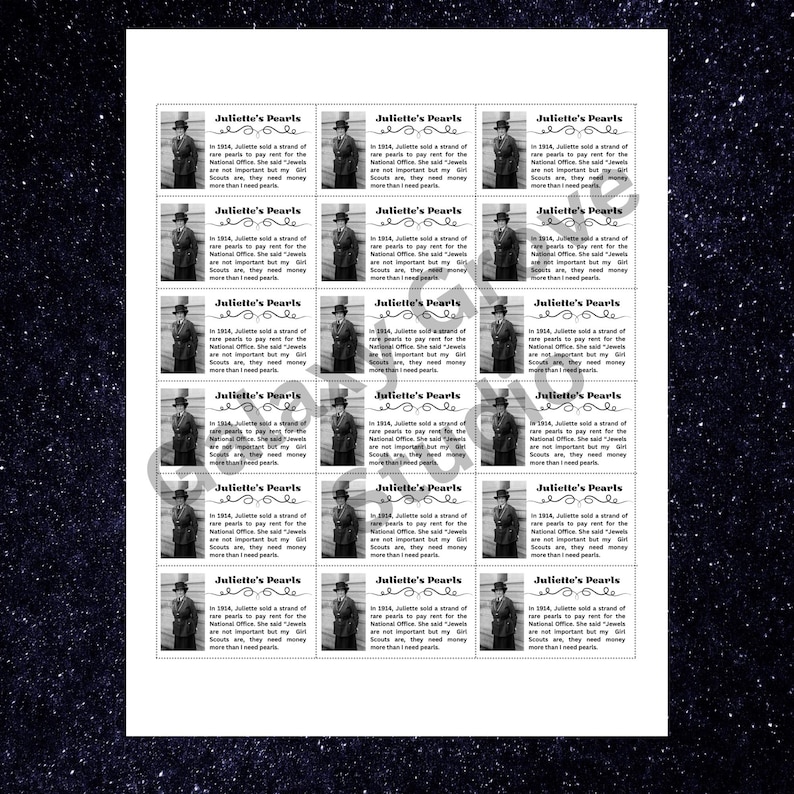 SWAPS - Juliette Gordon Low Pearl - Girl Scout - Instant Download ...