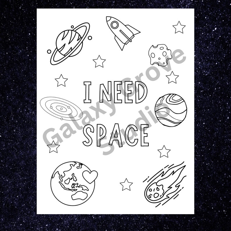 Space Quote - Female Astronaut - Coloring Page Bundle - Girl Scout STEM ...