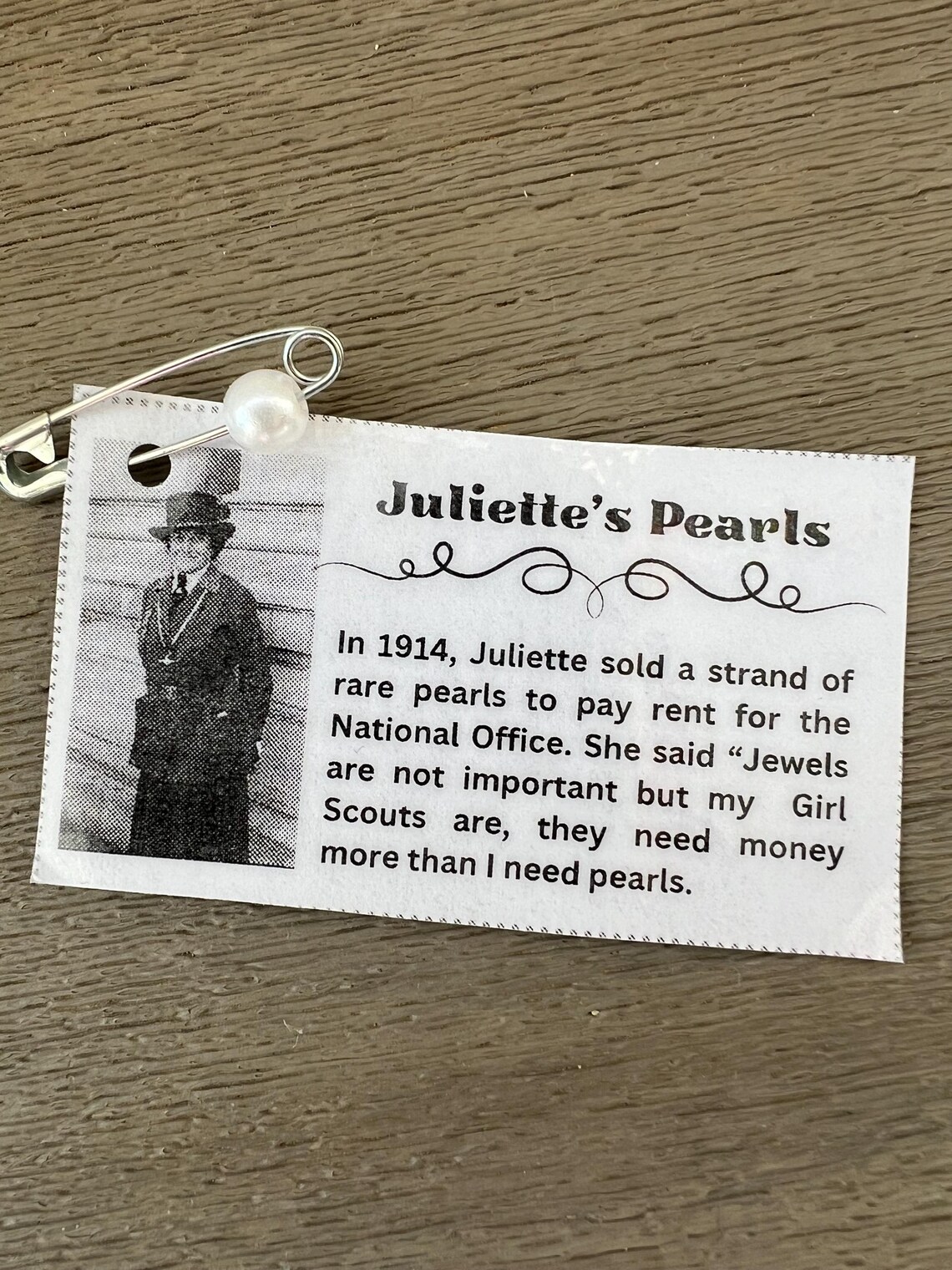 SWAPS - Juliette Gordon Low Pearl - Girl Scout - Instant Download ...