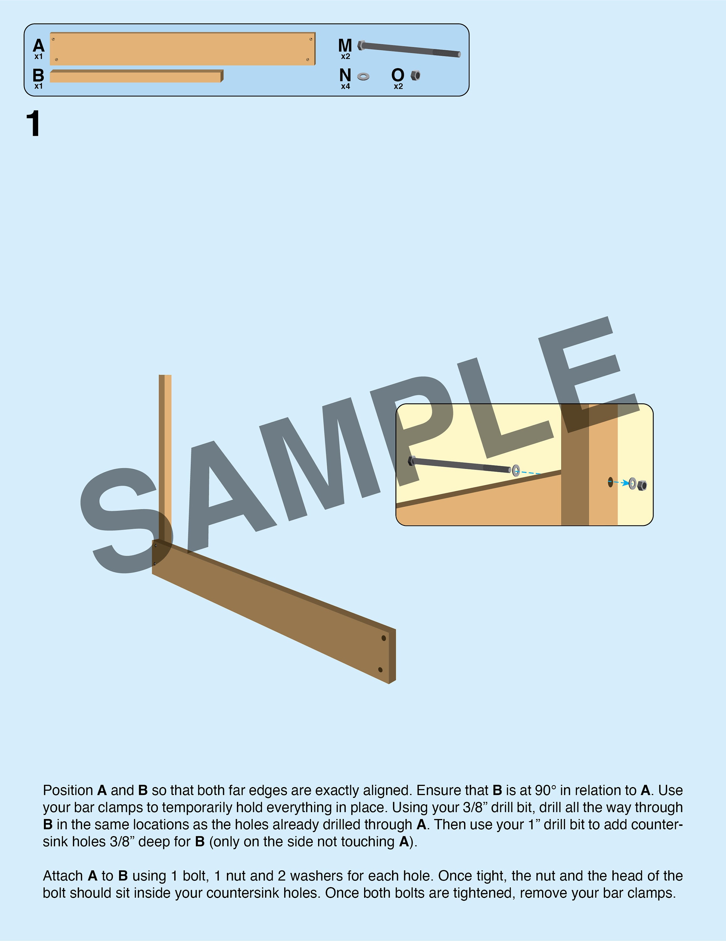 DIY Step-by-step Building Instructions in 40 Steps for Large Sandbox ...