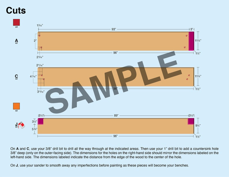 DIY Step-by-step Building Instructions in 40 Steps for Large Sandbox ...