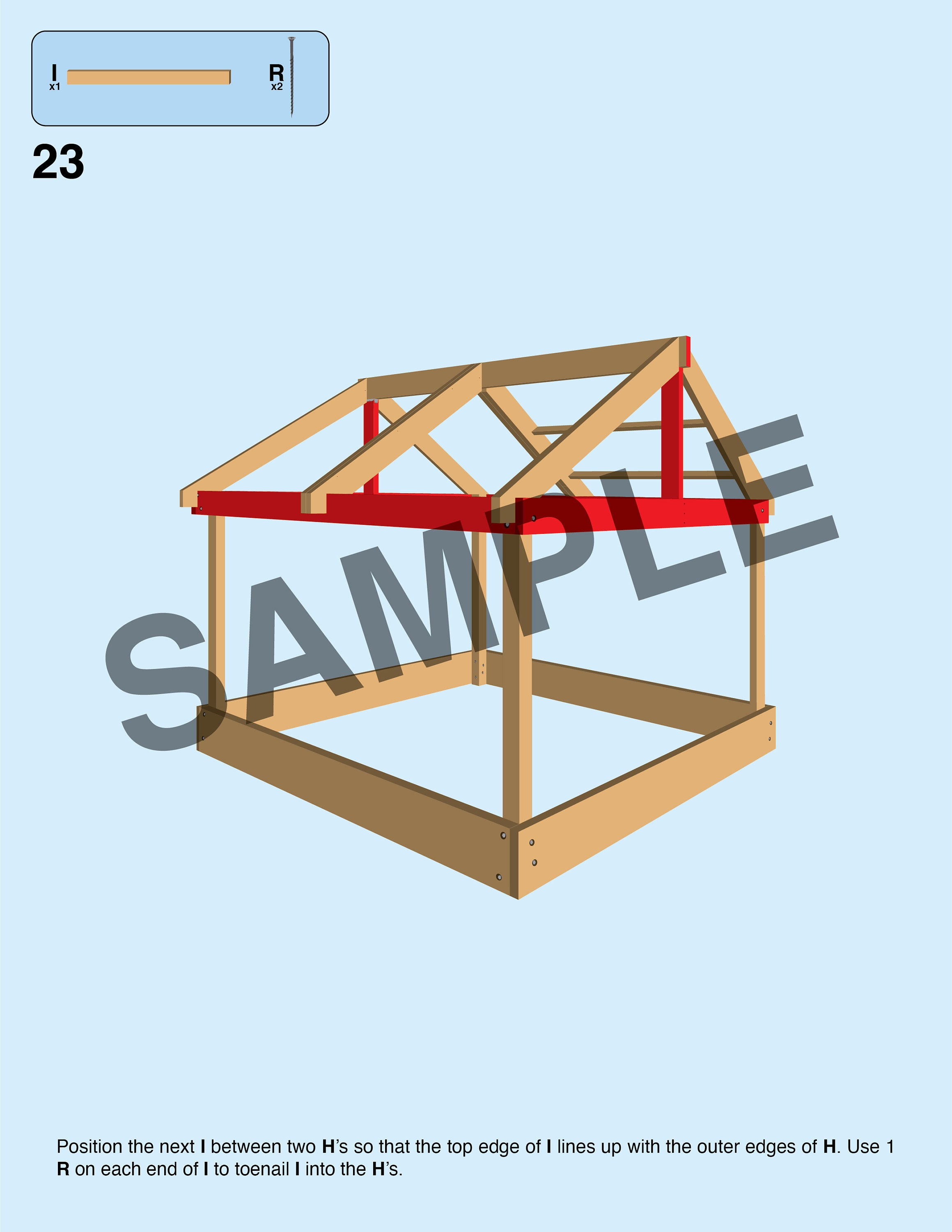 DIY Step-by-step Building Instructions in 40 Steps for Large Sandbox ...