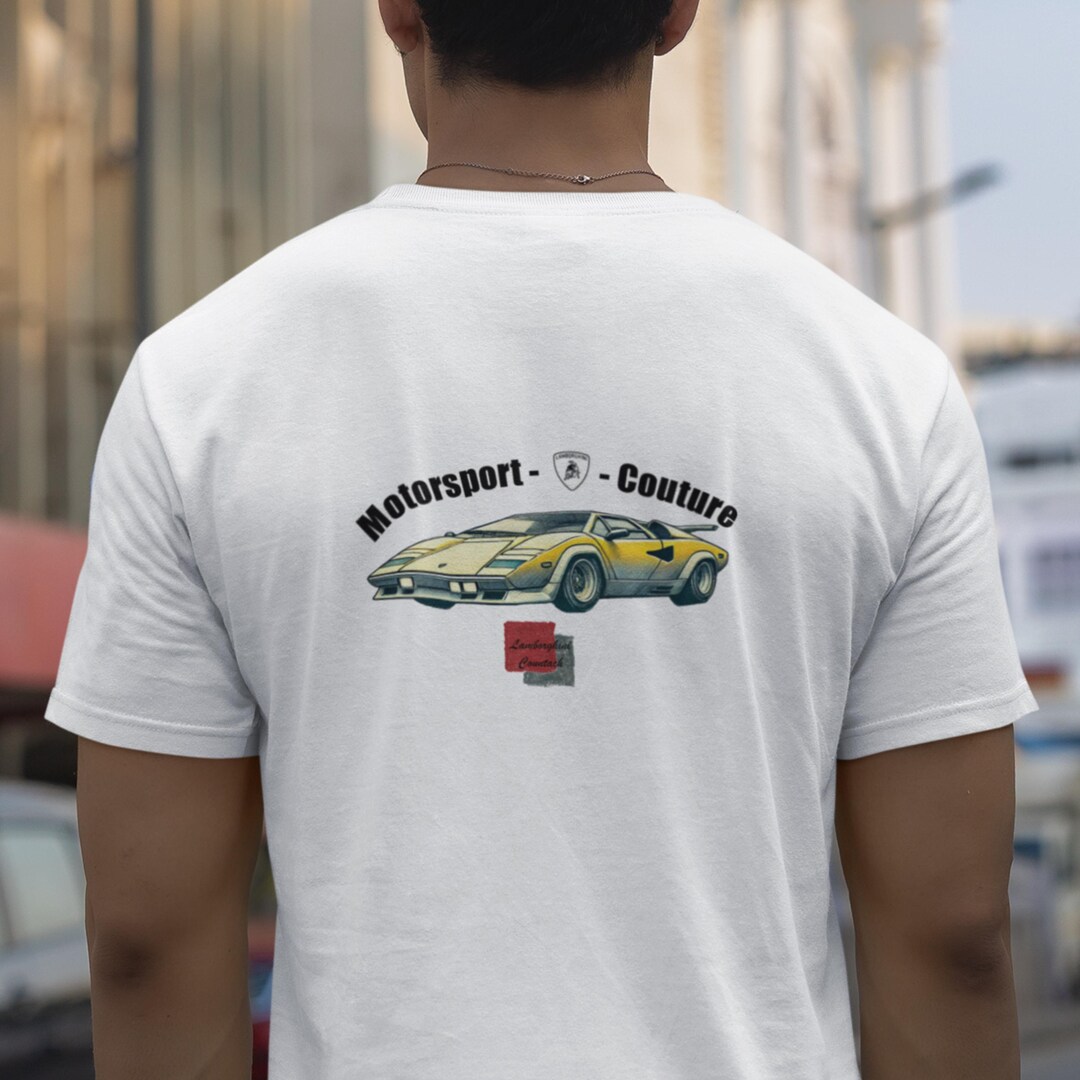 Lamborghini Countach Graphic Tee, Sport Car Lover Gift, Vintage Vehicle ...