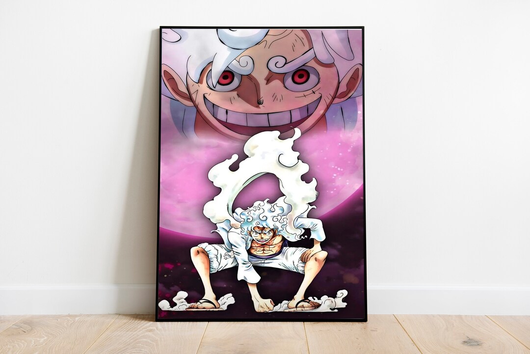 One Piece Luffy Gear 5 Luffy Anime Wall Art Home Decor - Etsy
