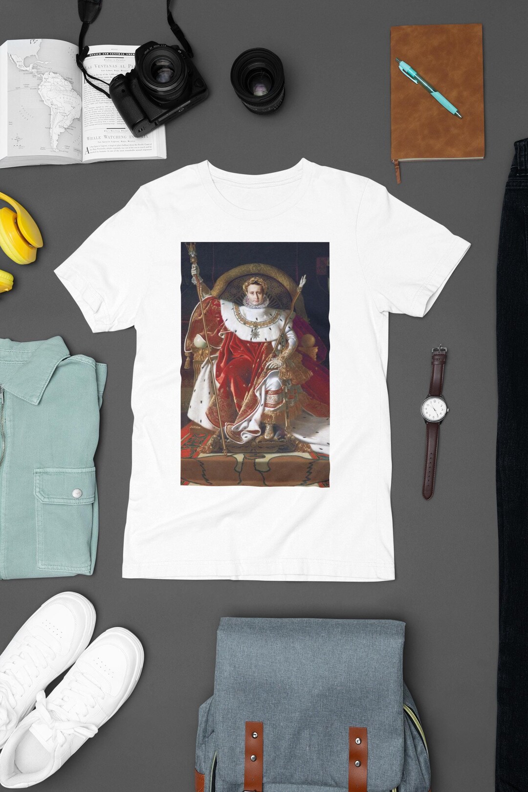 Napoleon I on His Imperial Throne Unisex T-shirt | Classic French ...