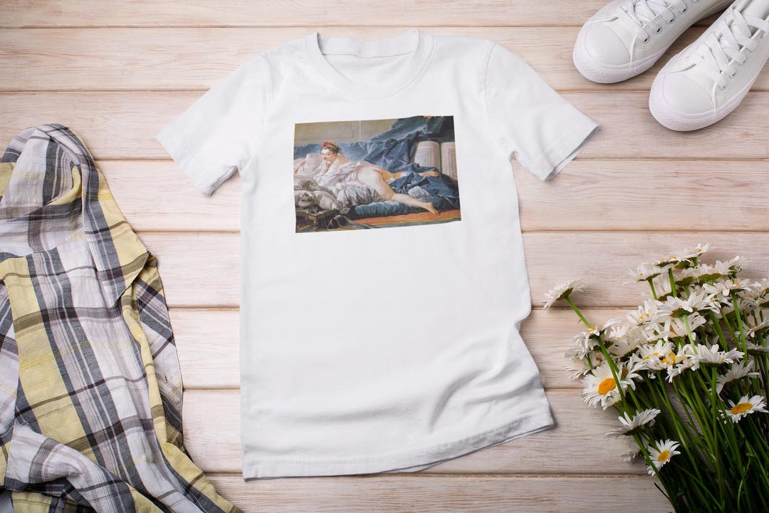 François Boucher Brown Odalisque T-shirt Classic French Art Tee Unique ...