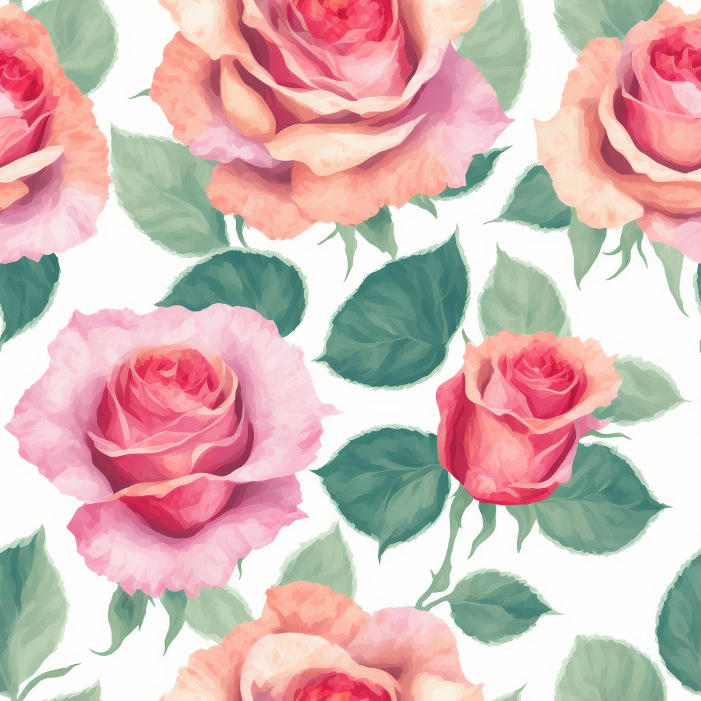 Floral Pattern Pack ROSE - Etsy