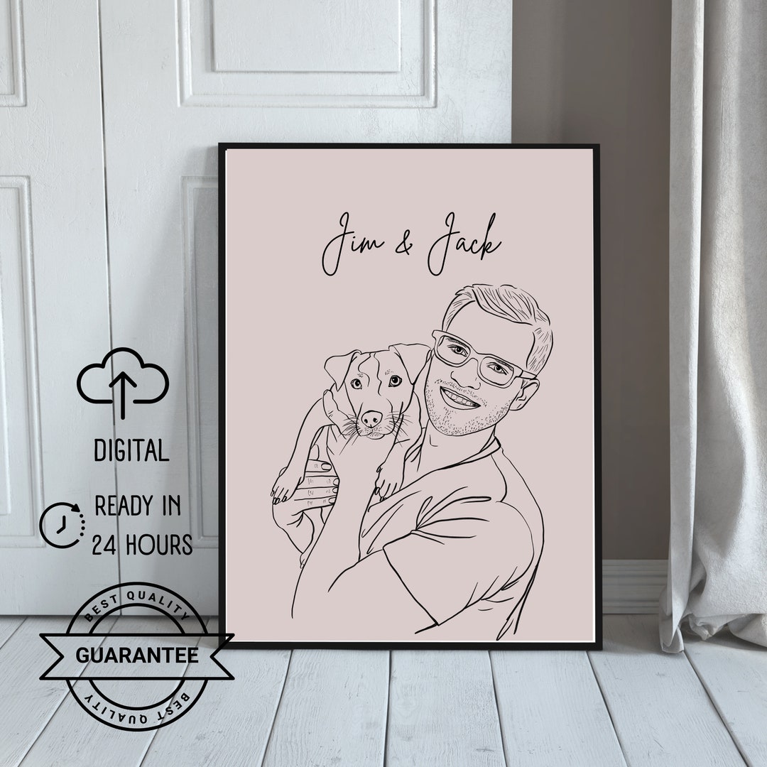 Custom Line Art Portrait | Individual Portrait | One Line Art | Couple ...
