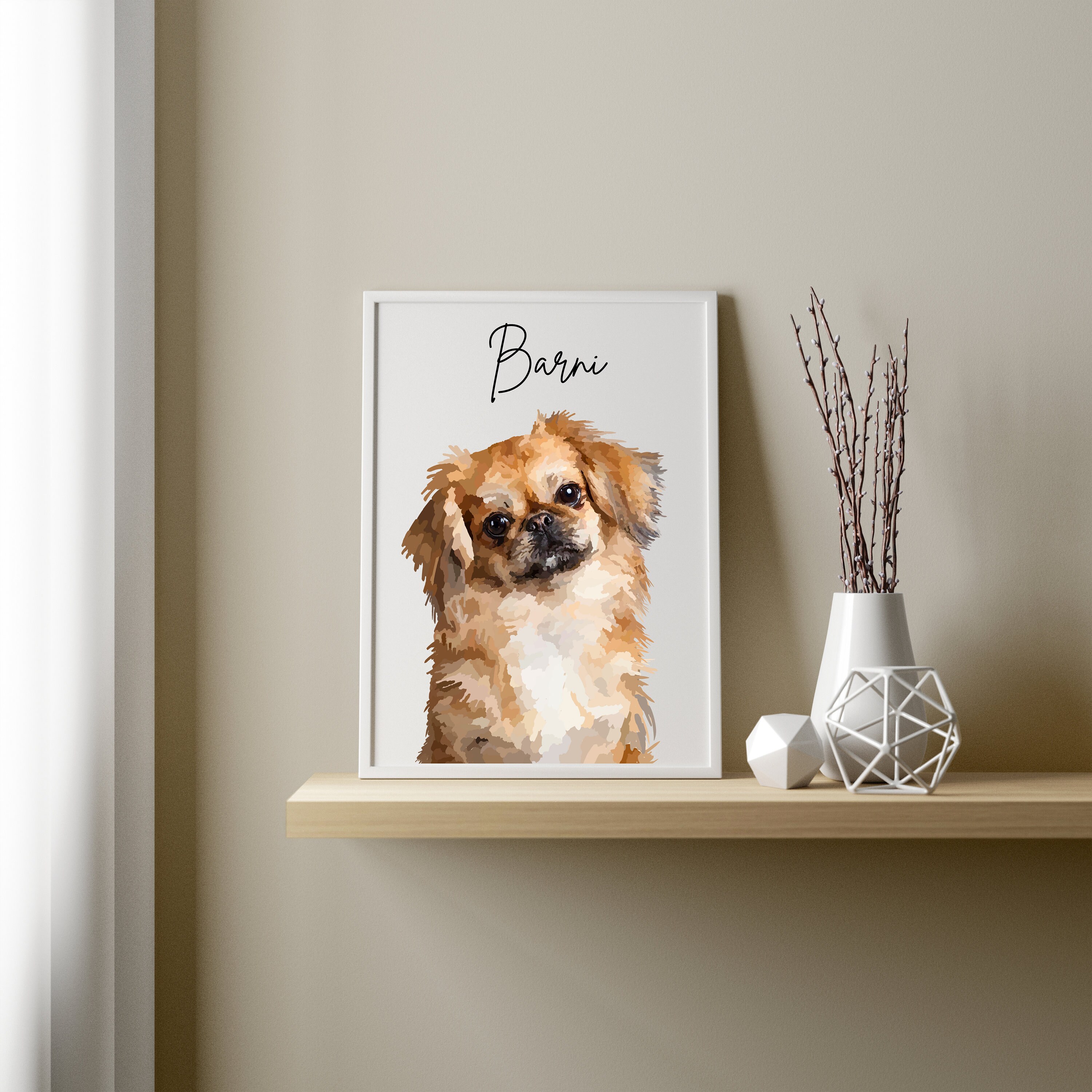 Pet Loss Portrait Pet Memorial Angel Wings and Halo Faceless Dog ...