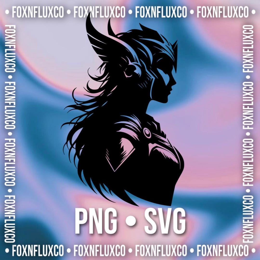 Valkyrie Silhouette Portrait 7 SVG PNG Digital Download - Etsy