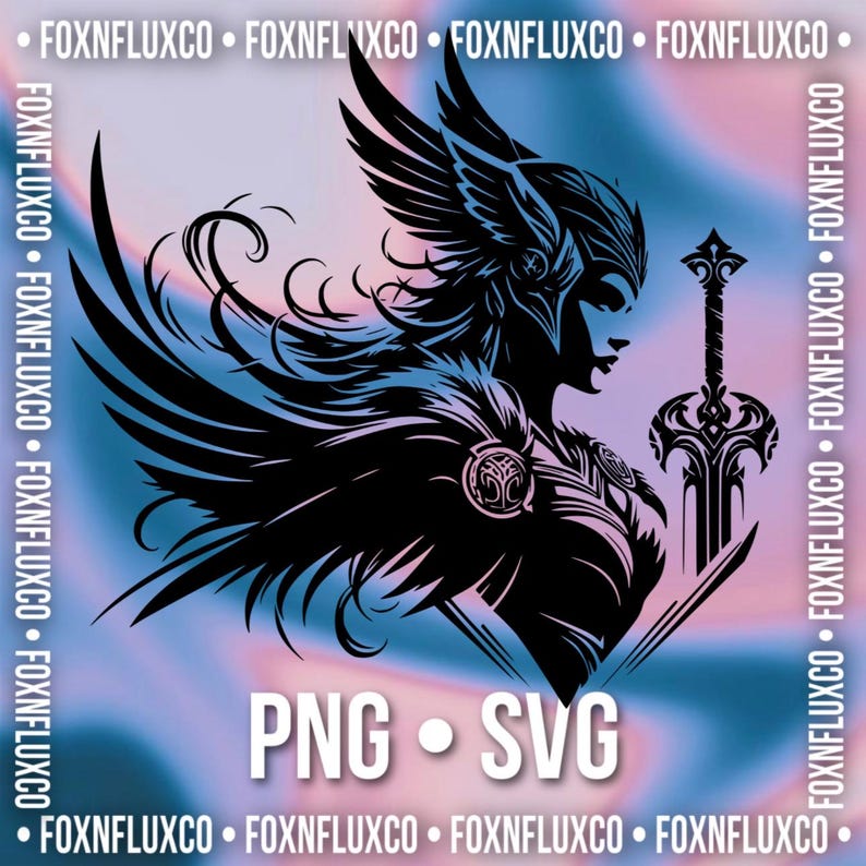 Valkyrie Silhouette 2 Portrait SVG PNG Digital Download - Etsy